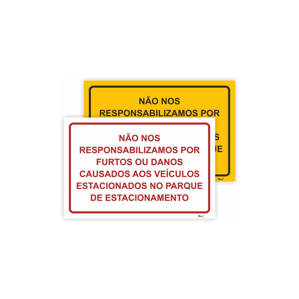 Não nos responsabilizamos por furtos ou danos causados aos veículos...